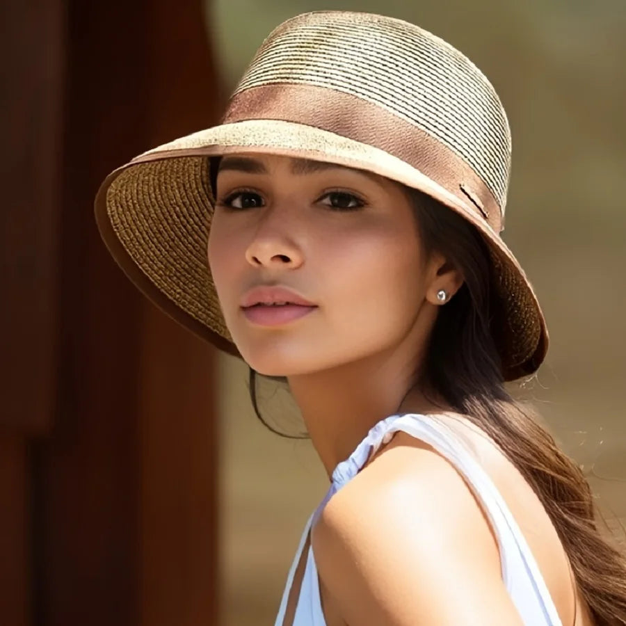 Cleo | Elegant wide-brimmed foldung sun hat – Lorne Boutique Australia